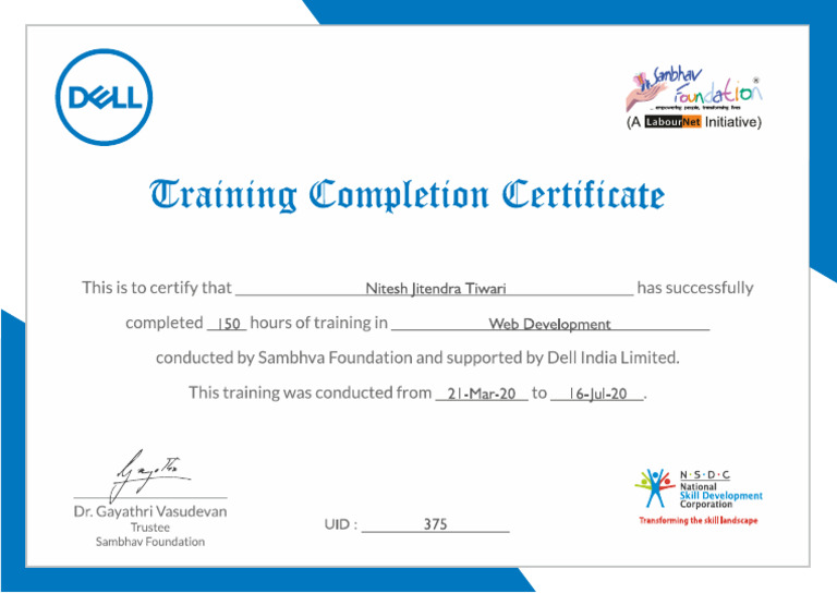 Dell Certificate 119 | PDF