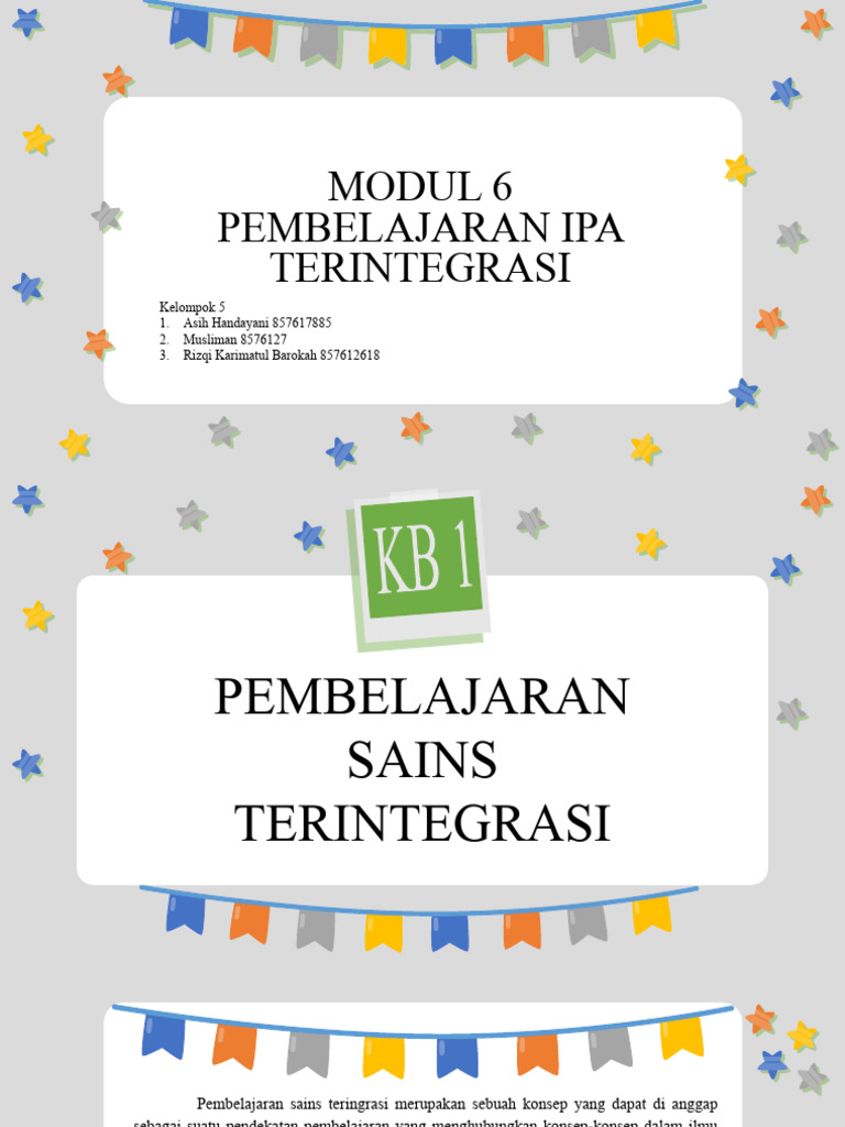 Modul 6 Pembelajaran IPA Terintegrasi | PDF