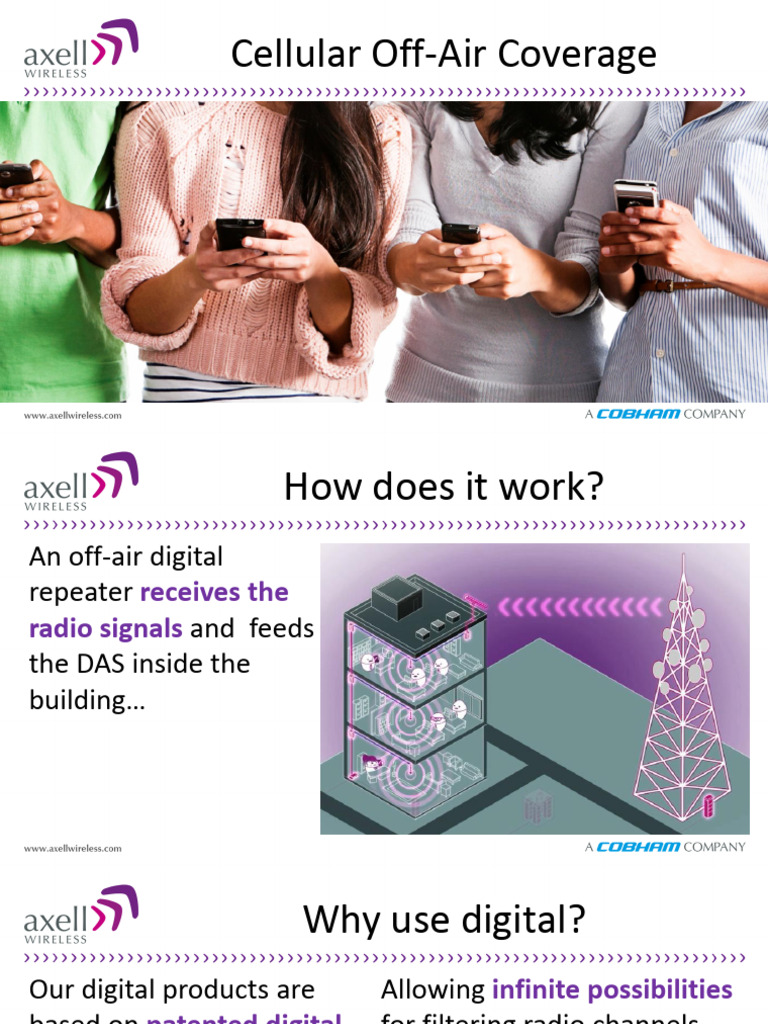 Axell Cellular Off-Air Coverage | PDF | Cellular Network | Software ...