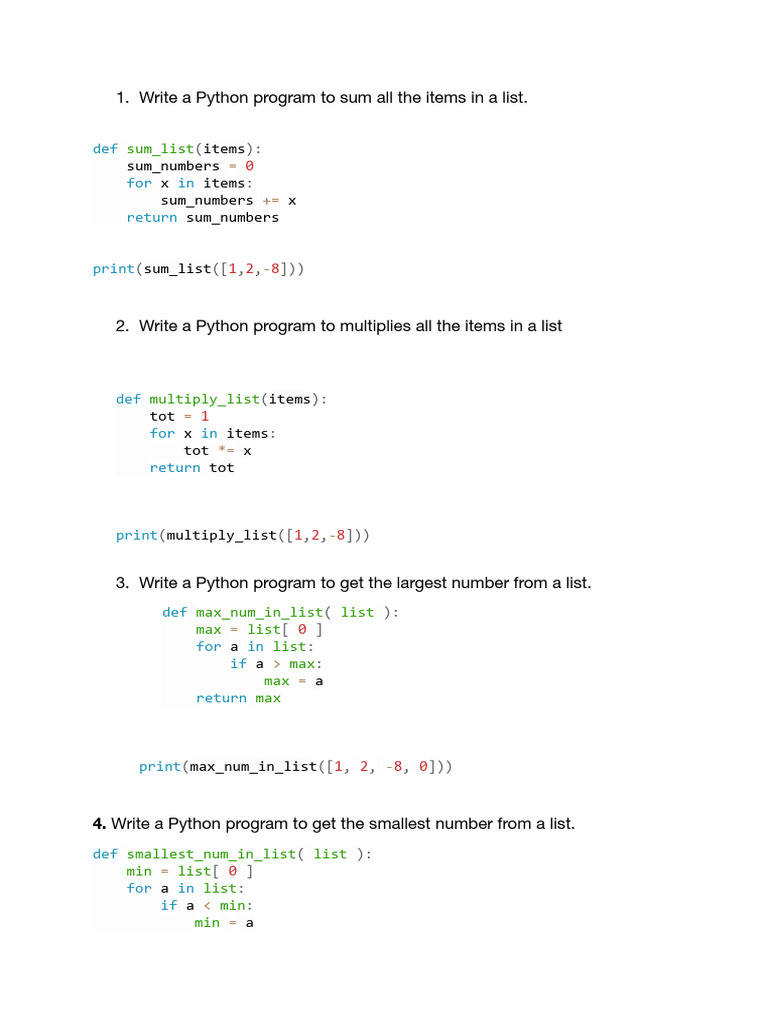 CS 3 Ans - Python List | PDF | Software Development | Computer Science