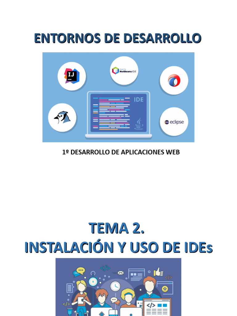 Instalación y Uso de IDEs | PDF | Entorno de desarrollo integrado | Básico