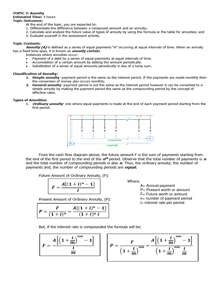 Lesson 2 Topic 3 Updated | PDF | Interest | Present Value