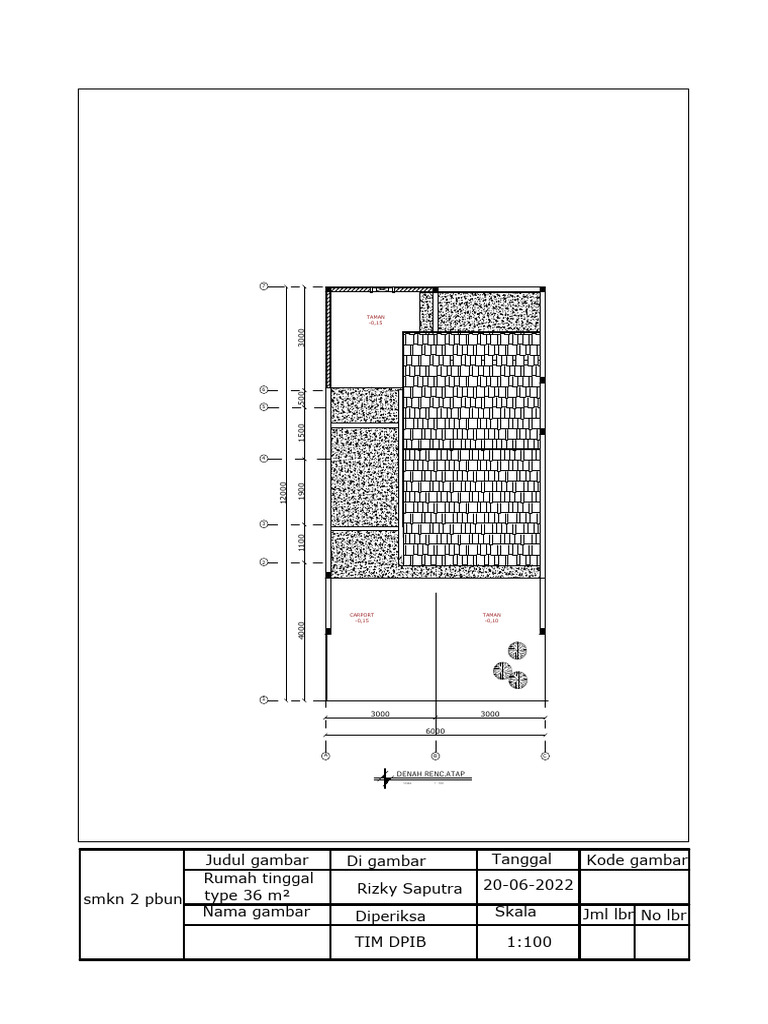 Denah Rencana Atap | PDF