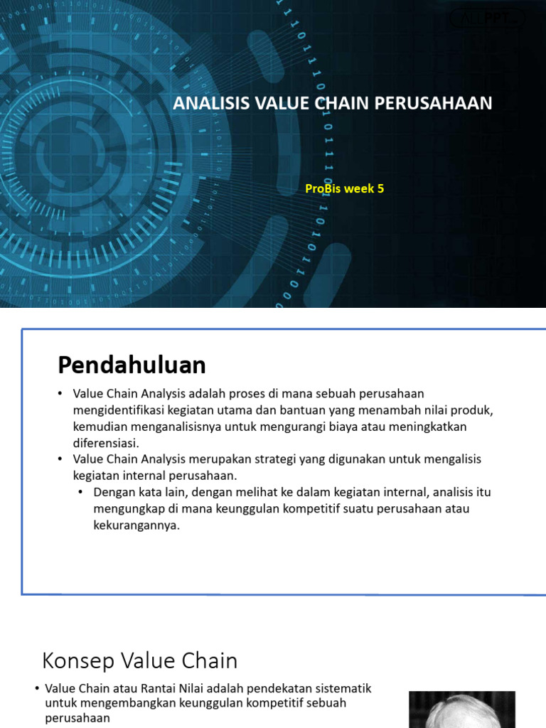 Analisis Rantai Nilai Perusahaan | PDF