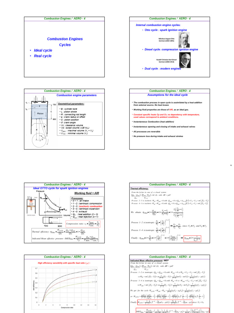 2-Combustion Engine Cycles | PDF | Internal Combustion Engine | Energy Technology