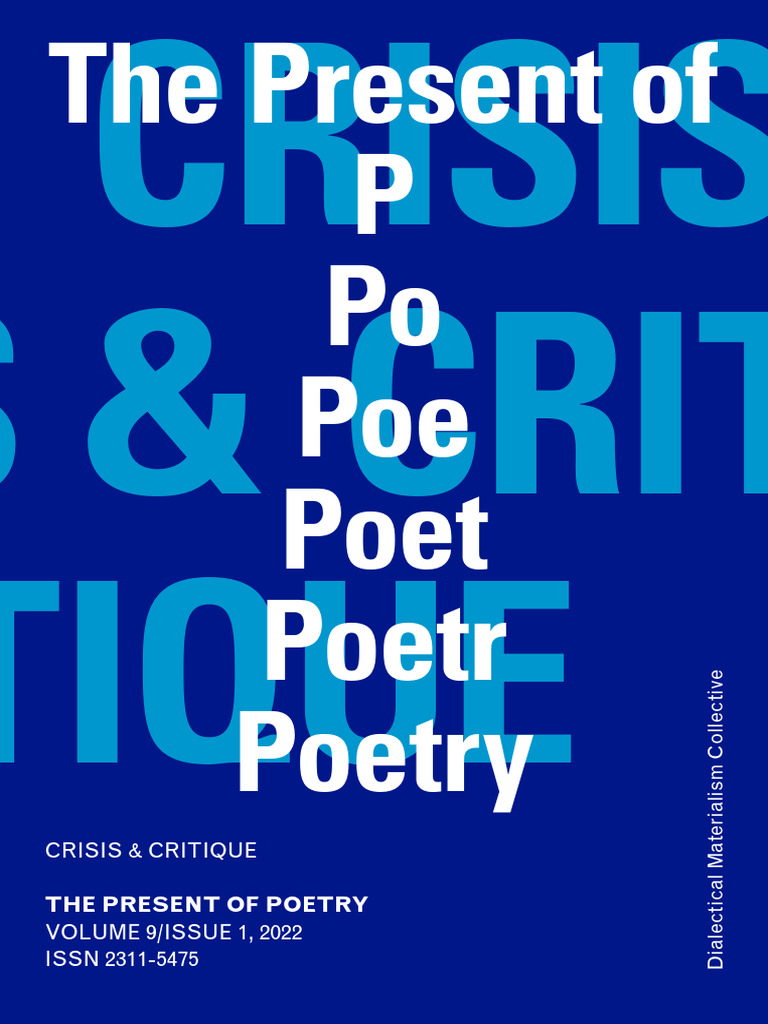 The Present of Poetry (2022) | PDF | Thought | Poetry