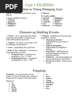 Filipino 9 Quarter 1 Notes | PDF