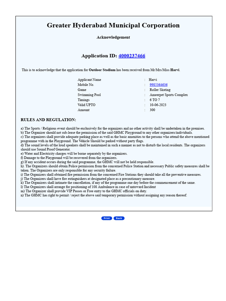 GHMC Sports | PDF | Government | Justice