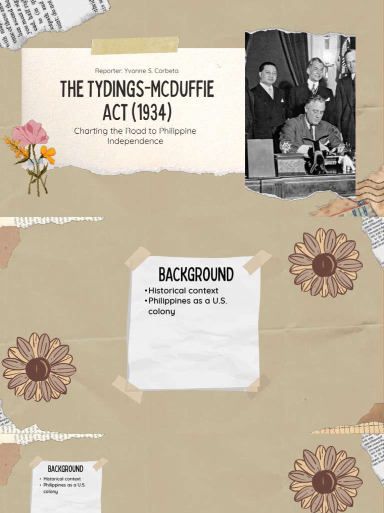 The Tydings-McDuffie Act (1934) | PDF | International Relations ...