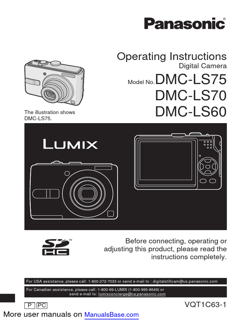Lumix DMC Ls70 | PDF | Rechargeable Battery | Electrical Engineering