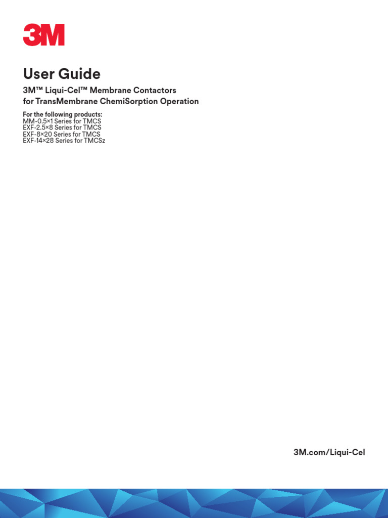 3M - Liqui-Cel - Membrane ContactorsforTransMembrane - User Guide LC ...