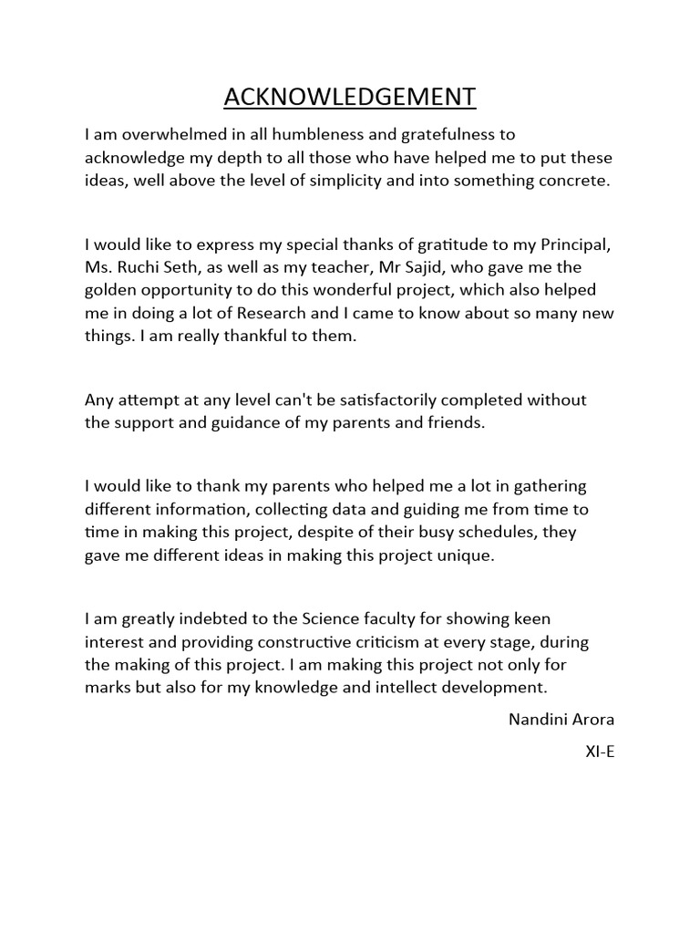 Acknowledgement Accounts | PDF