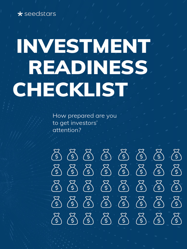 Investment+Readiness+Checklist Updated | PDF | Startup Company | Small ...