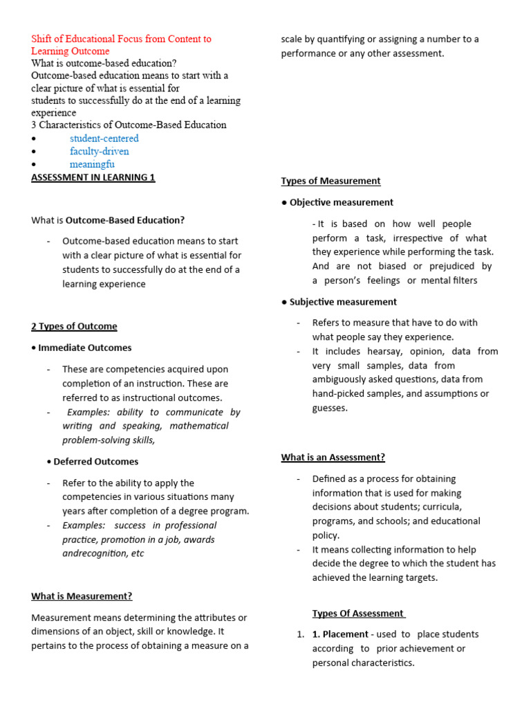 Assessment in Learning | PDF | Educational Assessment | Evaluation