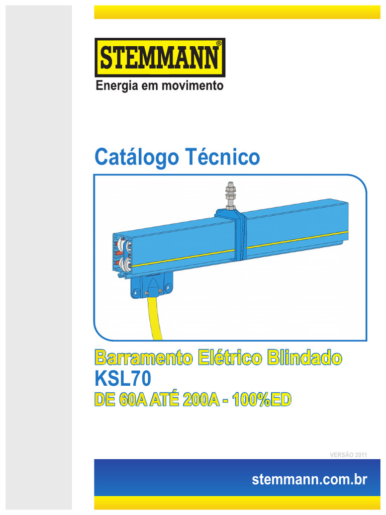 Catalogo Stemmann Barramento KSL70 v2011 | PDF | Parafuso | Engenharia ...
