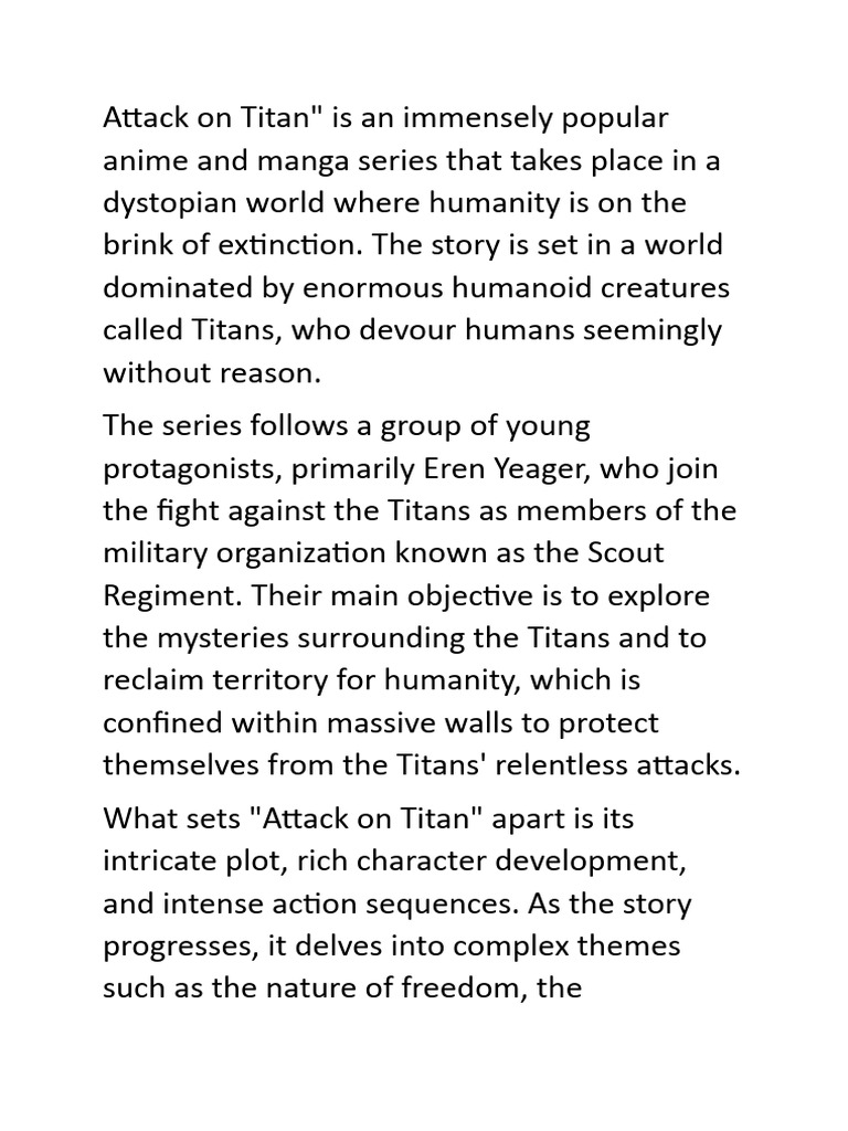 Attack On Titan | PDF