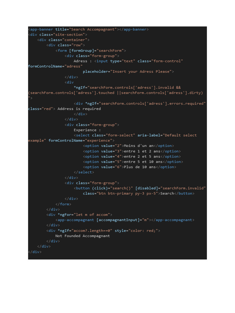 App-Banner App-Banner Div Div Div Form Div Input: Adress | PDF ...