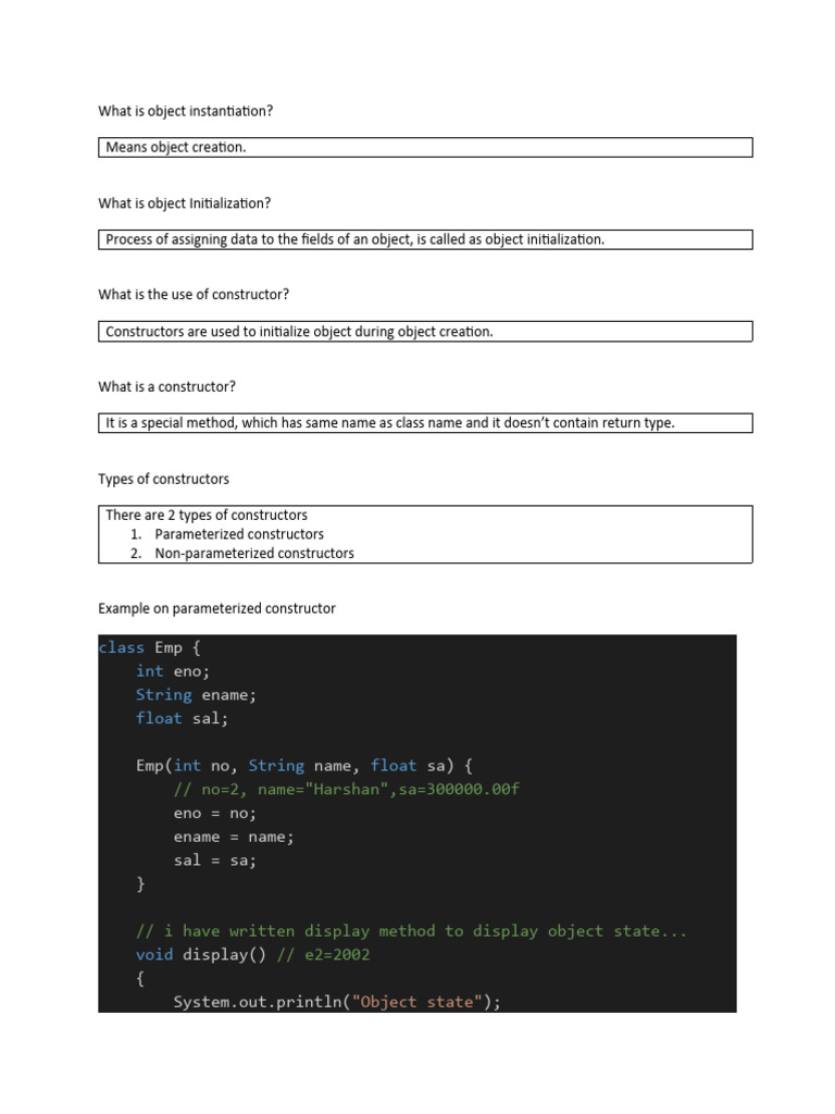 Remaining OOP's Concepts | PDF | Constructor (Object Oriented ... Remaining OOP's Concepts | PDF | Constructor (Object Oriented ...
