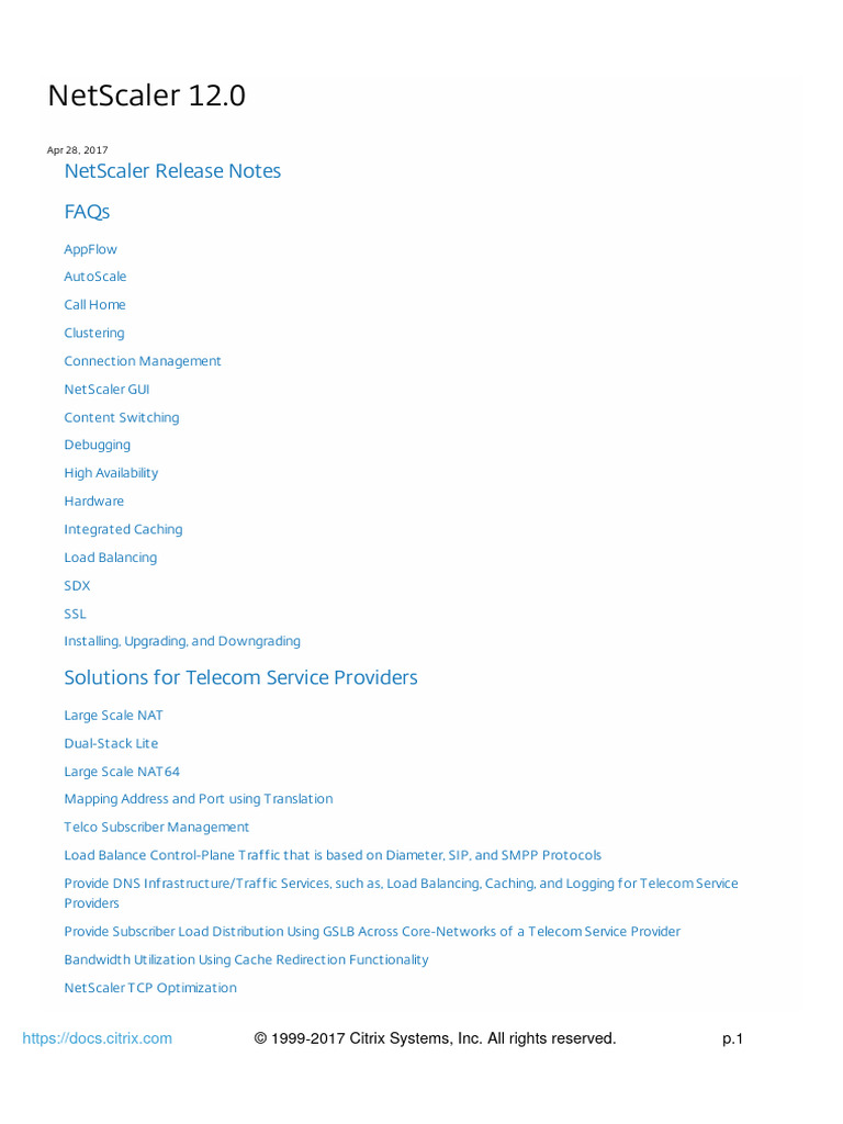 Net Scaler | PDF | Domain Name System | Load Balancing (Computing)