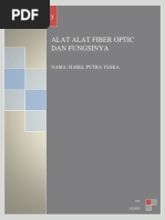 Alat Alat Fiber Optic Beserta Fungsinya | PDF