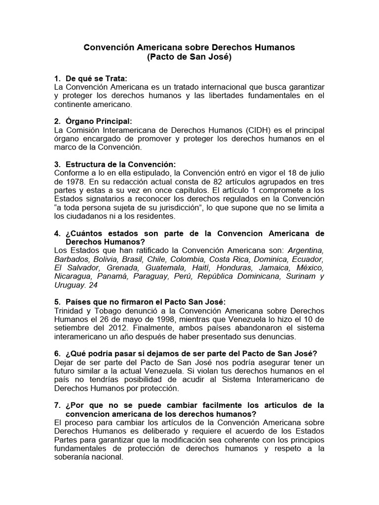Convención Americana Sobre Derechos Humanos Pdf