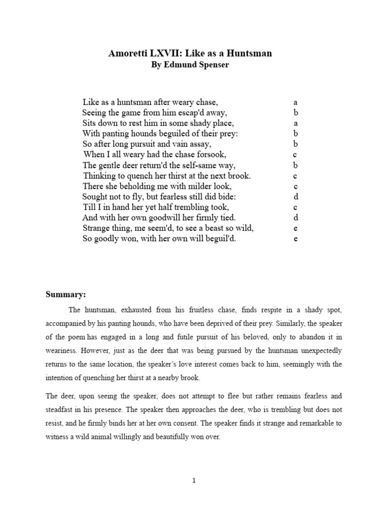 Amoretti | PDF | Poetry | Sonnets