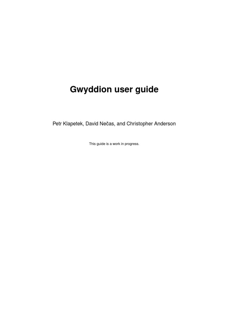 Gwyddion User Guide en | PDF | Gnu | Free Software