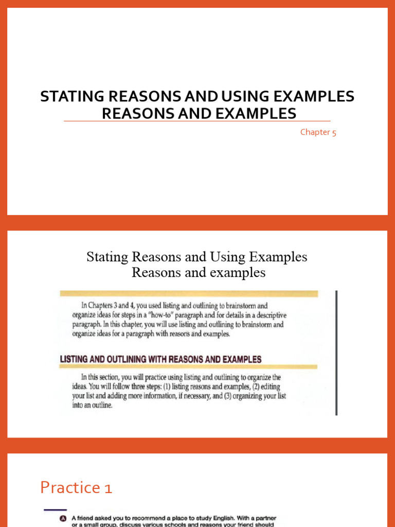 Lyuba Stating Reasons and Using Examples | PDF
