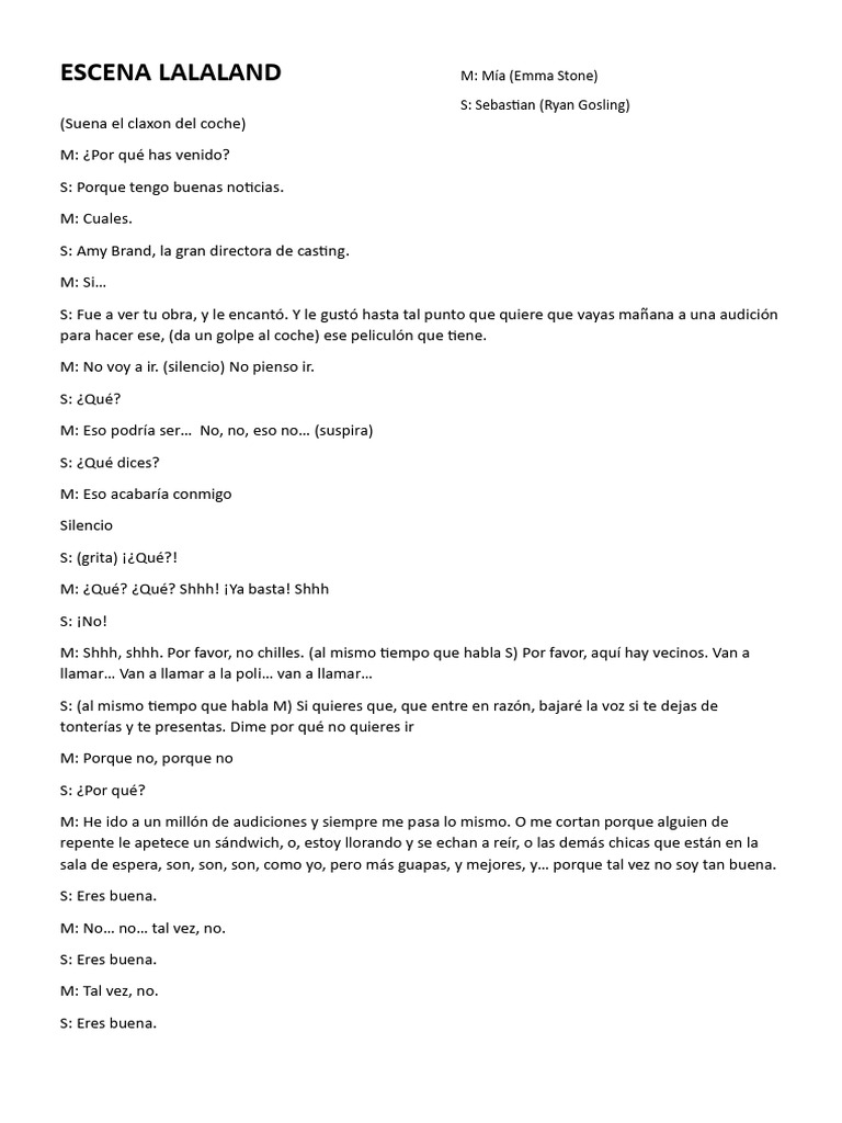 Escena Lalaland | PDF