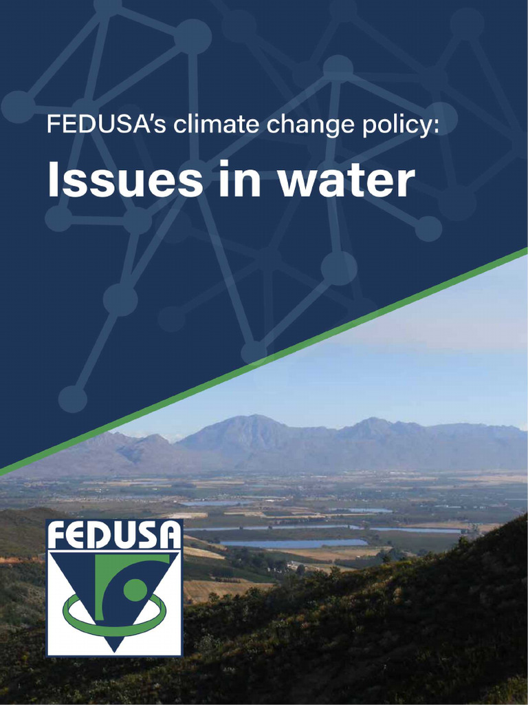 FEDUSA Climate Change Water Leaflet 21-04-15 | PDF