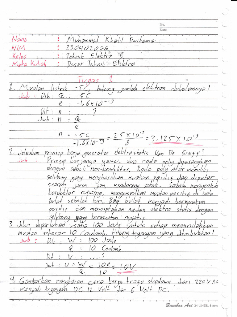 Tugas 1 DTE - M Khalil Dwitama | PDF