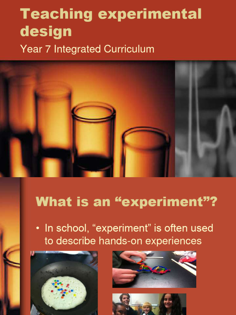 Teaching Experimental Design | PDF | Experiment | Science