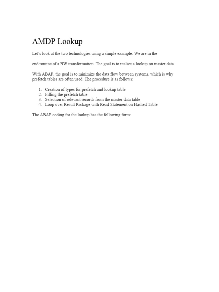 AMDP Examples | PDF AMDP Examples | PDF