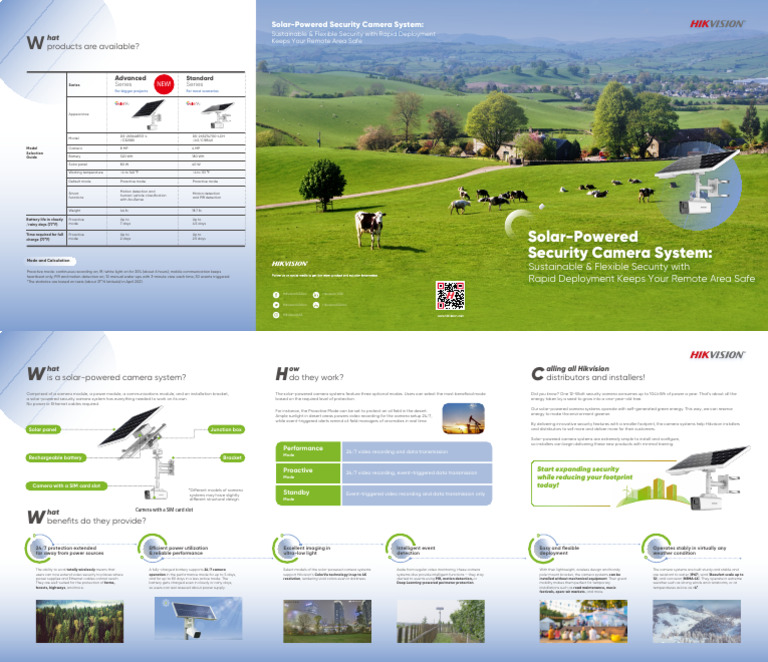 Solar-Powered Camera Setup Leaflet | PDF | Solar Power | Solar Panel