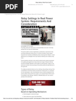 PSM and TMS Settings in Relays | PDF | Relay | Transformer