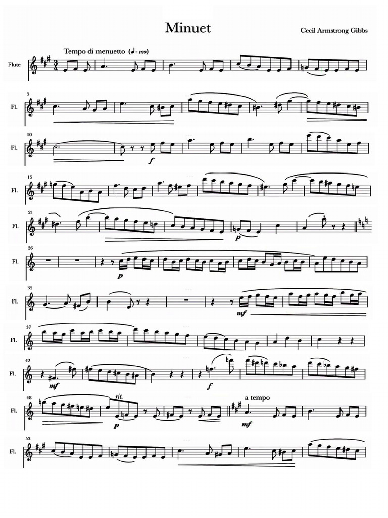 Gibbs - Minuet-3 | PDF