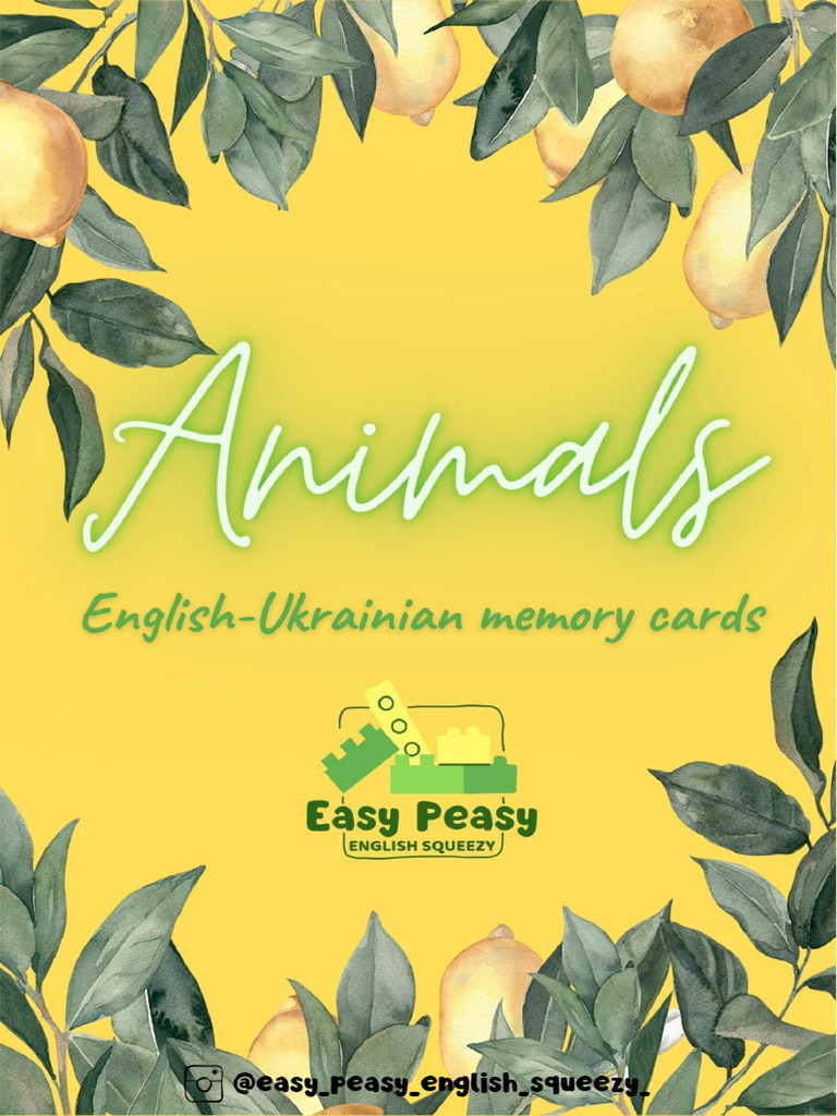 FREE 30 Animals Cards | PDF