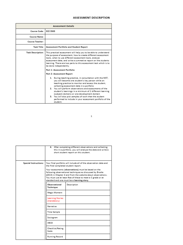 Assessment Rubric - TASK 2 | PDF | Educational Assessment | Critical Thinking