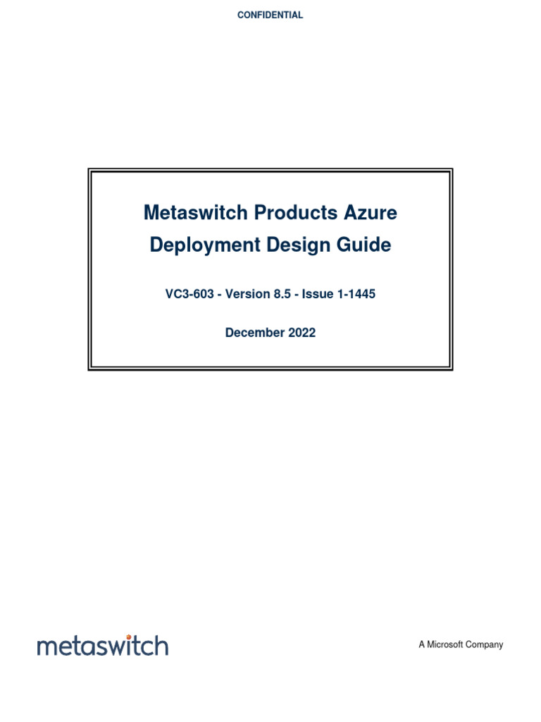 Azure Deployment Design Guide | PDF | Microsoft Azure | Computer Network