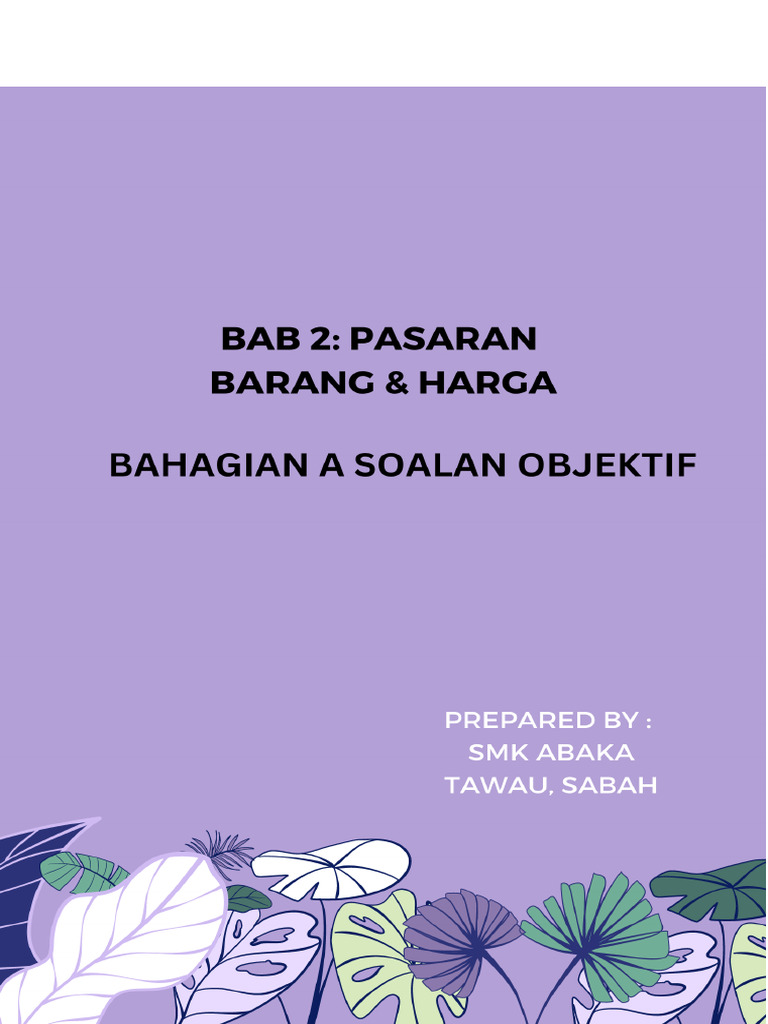 Objektif Sem 1-Bab 2 | PDF