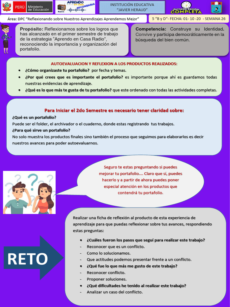 Ficha de Actividad de Aprendizaje Complementaria 26 | PDF | Aprendizaje | Ciencia cognitiva