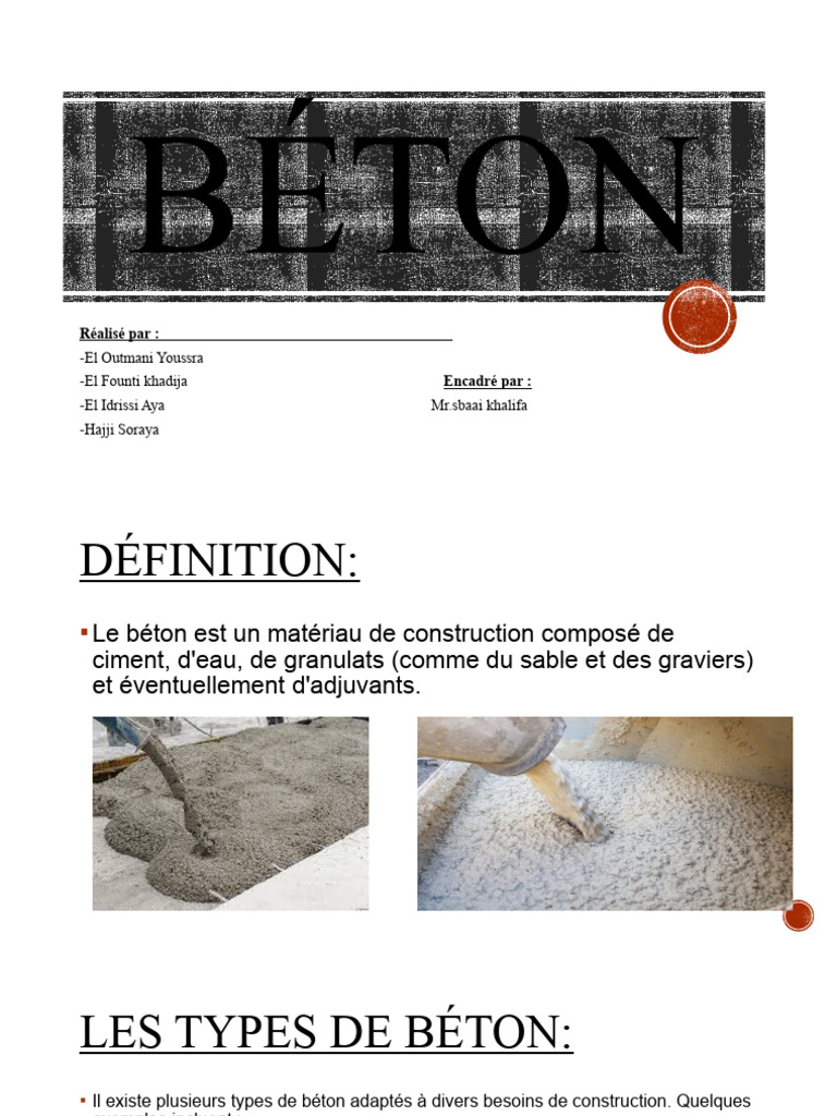 Types et Classes de Béton Détaillés | PDF | Béton | Ingénierie civile