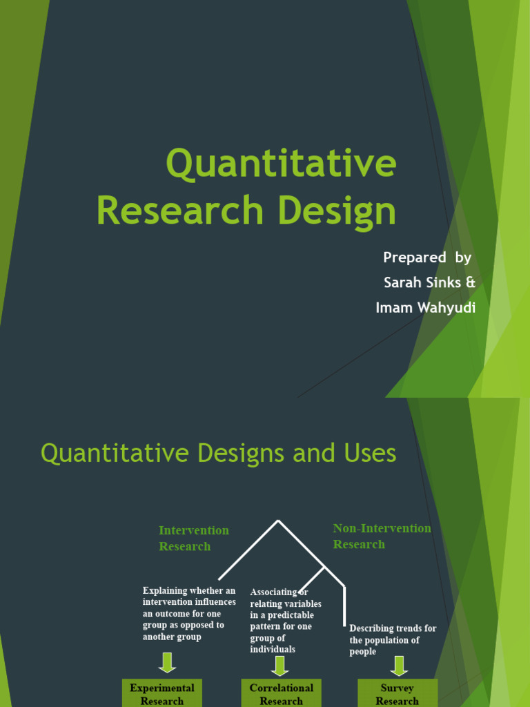 Quantitative Research Design | PDF | Quantitative Research | Research Design