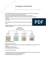 Notes of CH 2 Microorganisms - Friend and Foe - Class 8th Science | PDF ...