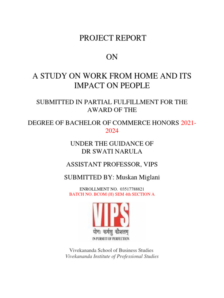 Muskan Miglani MPR Project | PDF | Survey Methodology | Employment