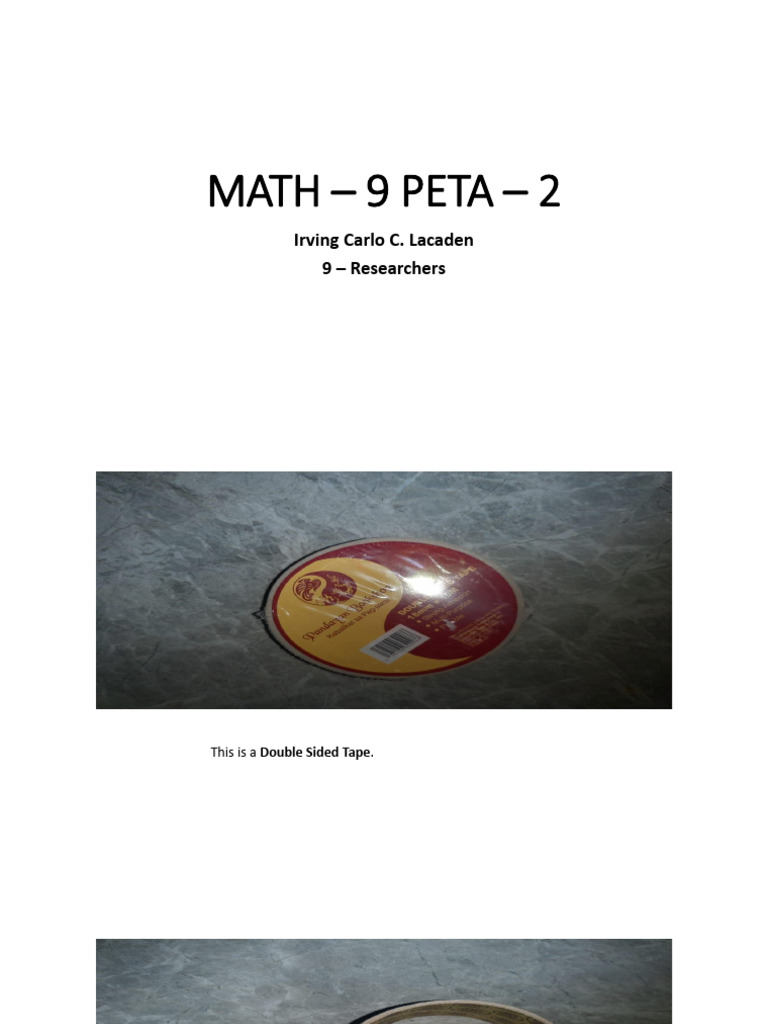 Math - 9 Peta - 3 | PDF