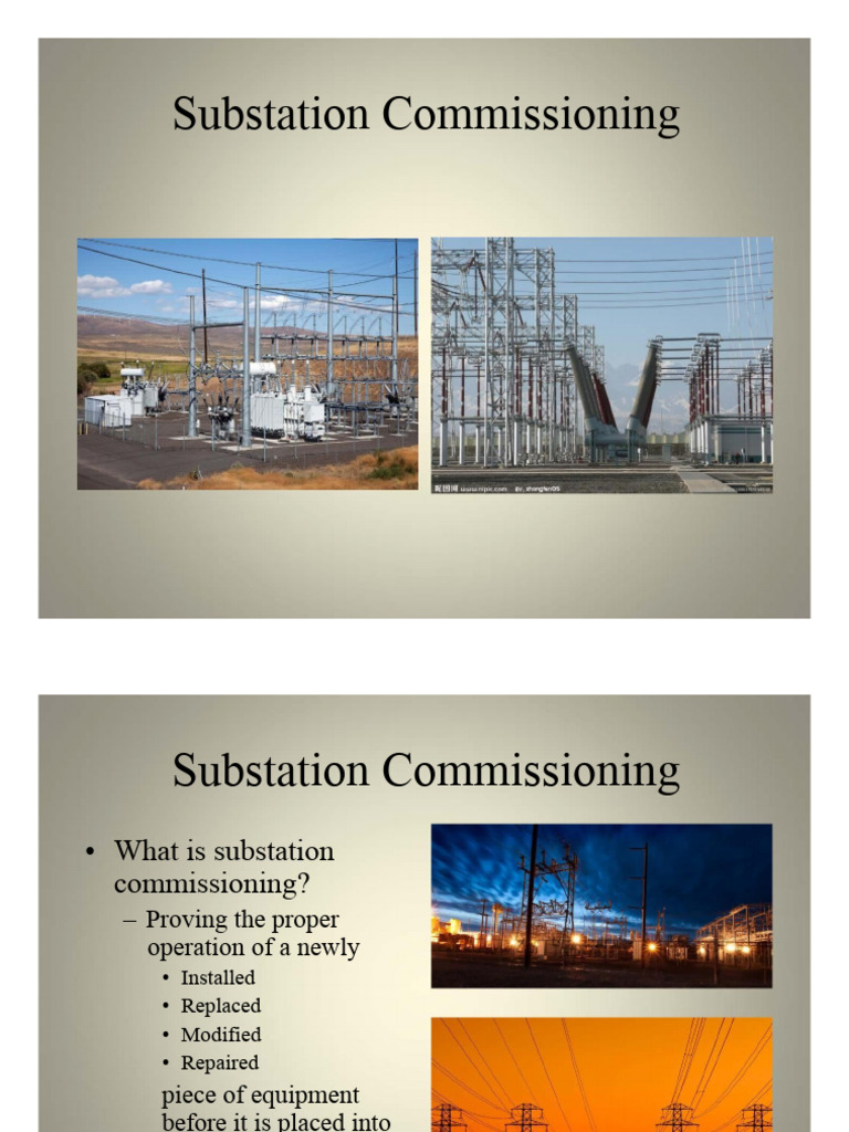 Substation Commissioning | PDF | Electrical Substation | Alternating Current