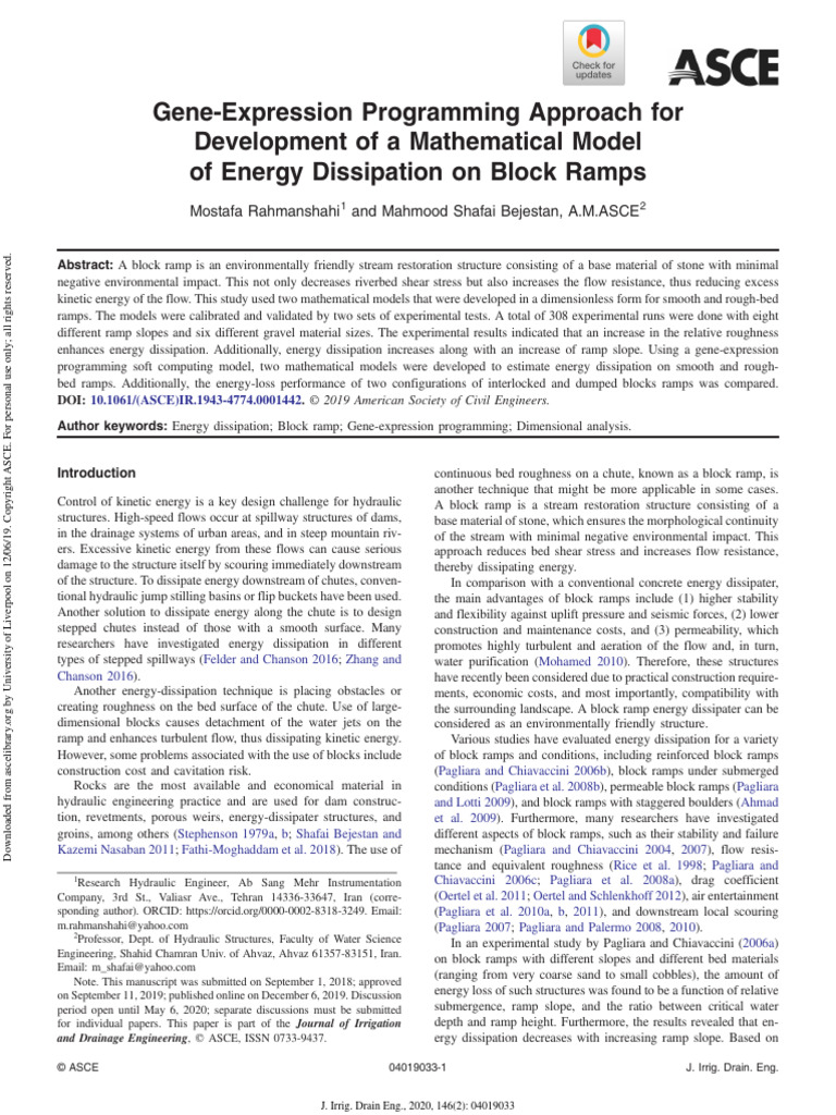 Mostafa, Mahmood - 2020 - Gene-Expression Programming Approach For Development of A Mathematical ...