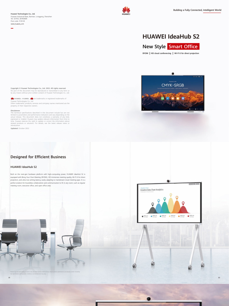 HUAWEI IdeaHub S2 Data Sheet - For Reading | PDF | Personal Computers ...