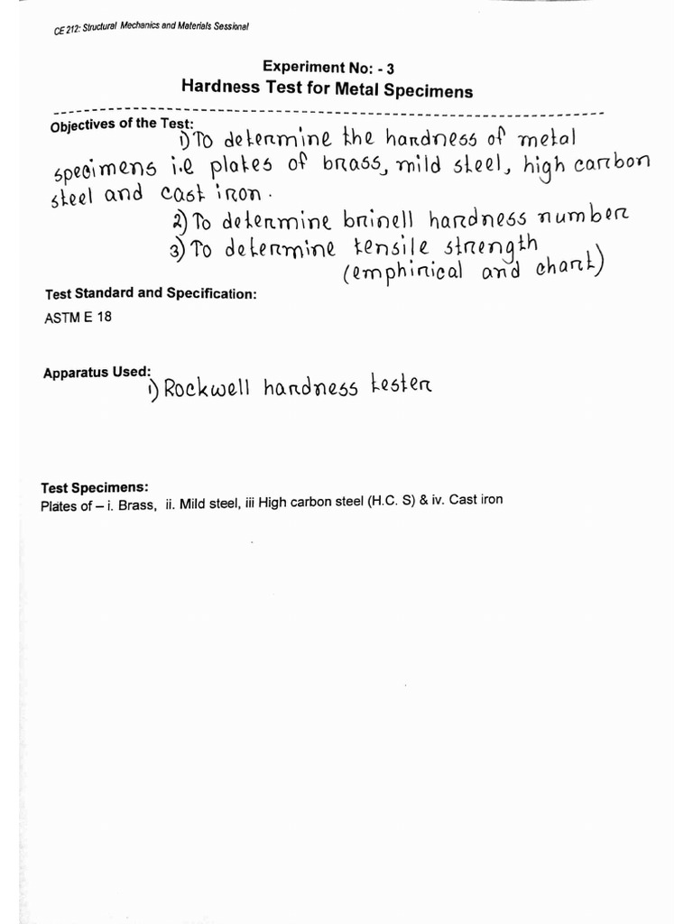 Hardness Test | PDF